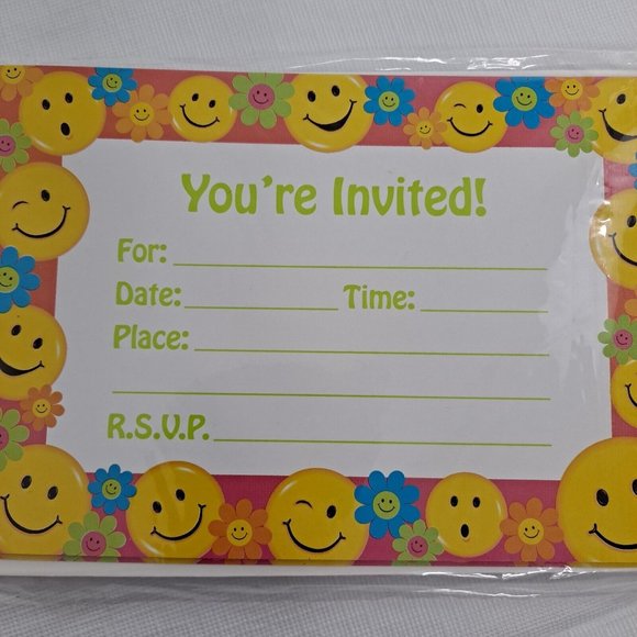 Unbranded | Party Supplies | Party Invitations Youre Invited Flower ...